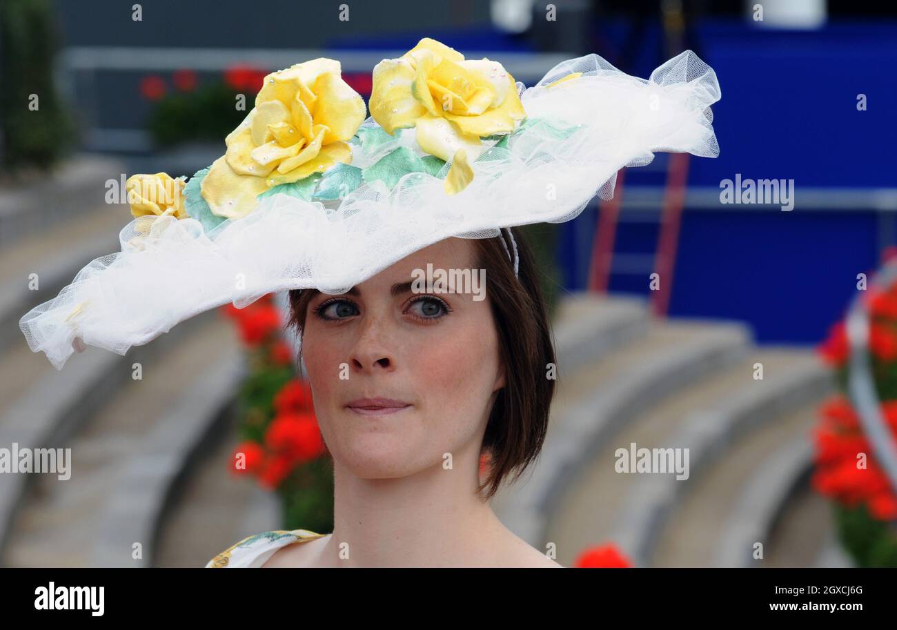 Henrietta Aitken arrives for the first day of Royal Ascot, Berkshire ...