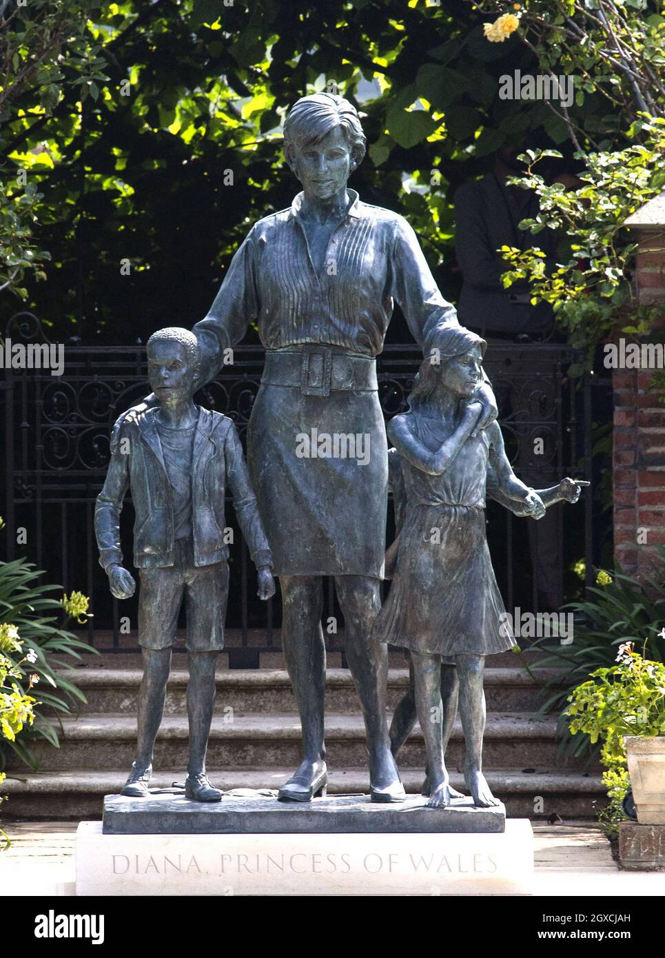A statue of Princess Diana which was unveiled by Prince William ...