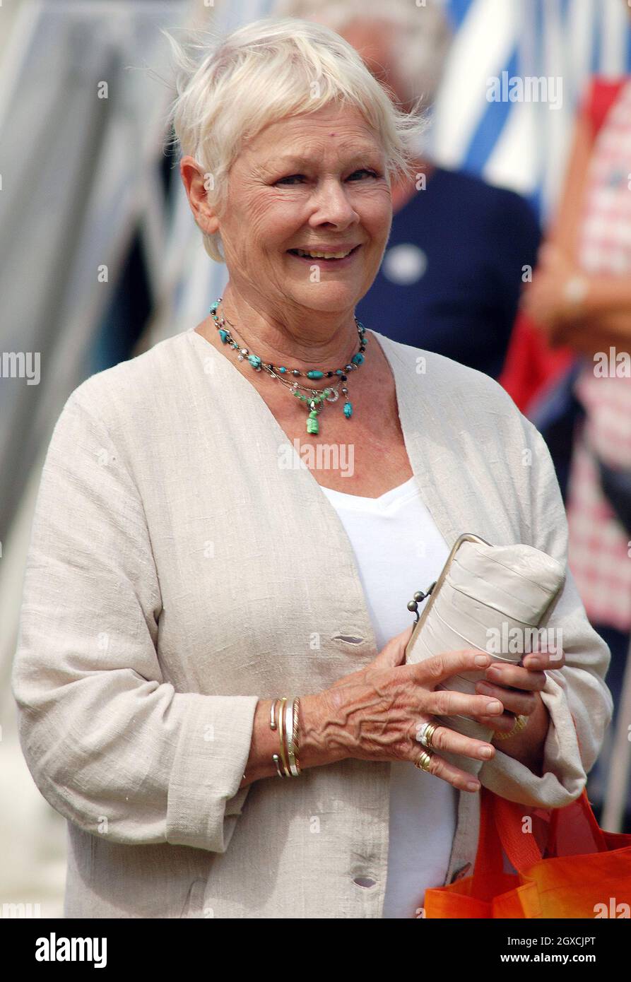 Dame Judi Dench visits Sandringham Flower show on July 30, 2008 in ...
