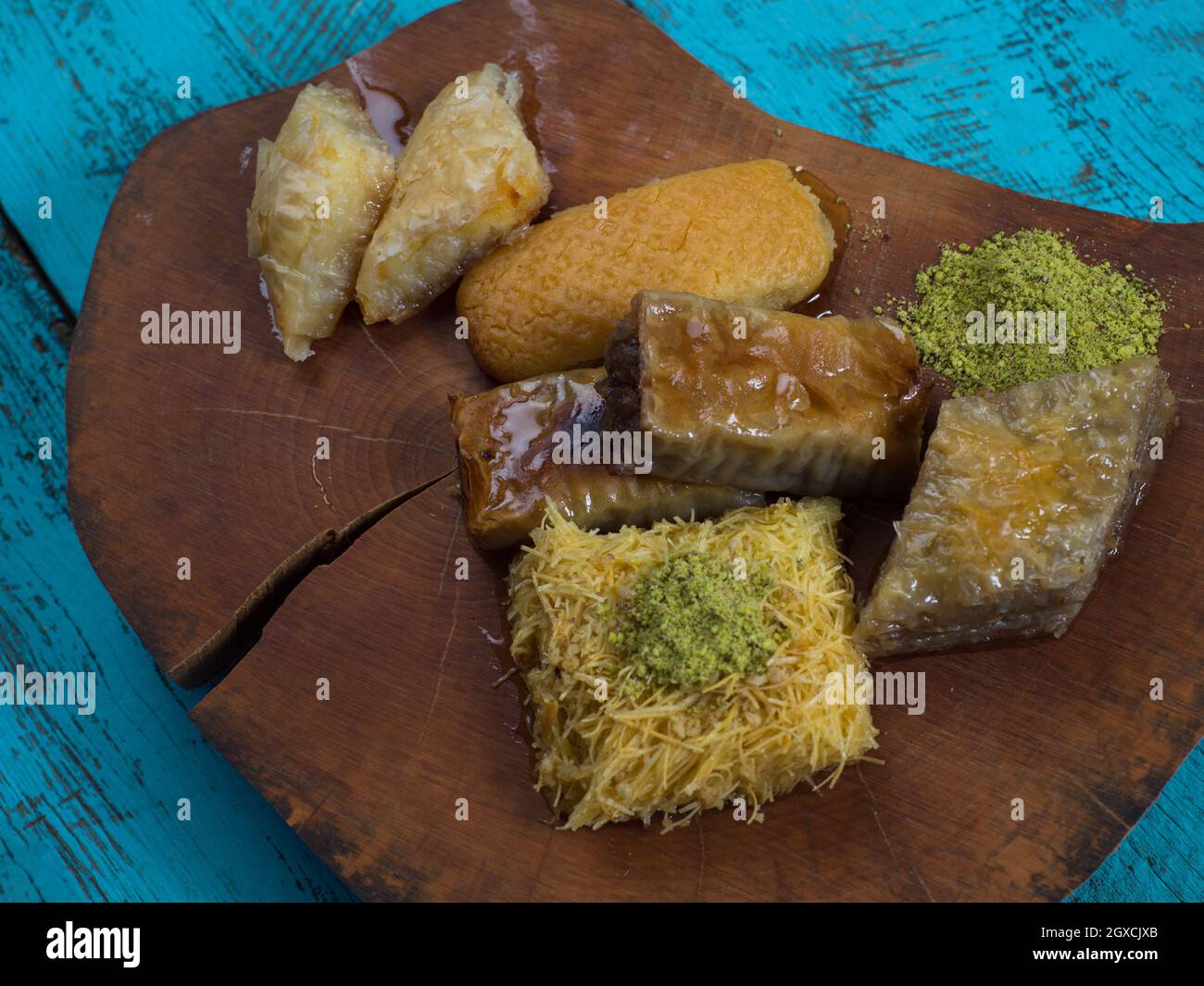 Ramadan Kareem, traditional Turkish middle eastern Iftar sweets Baklava ...
