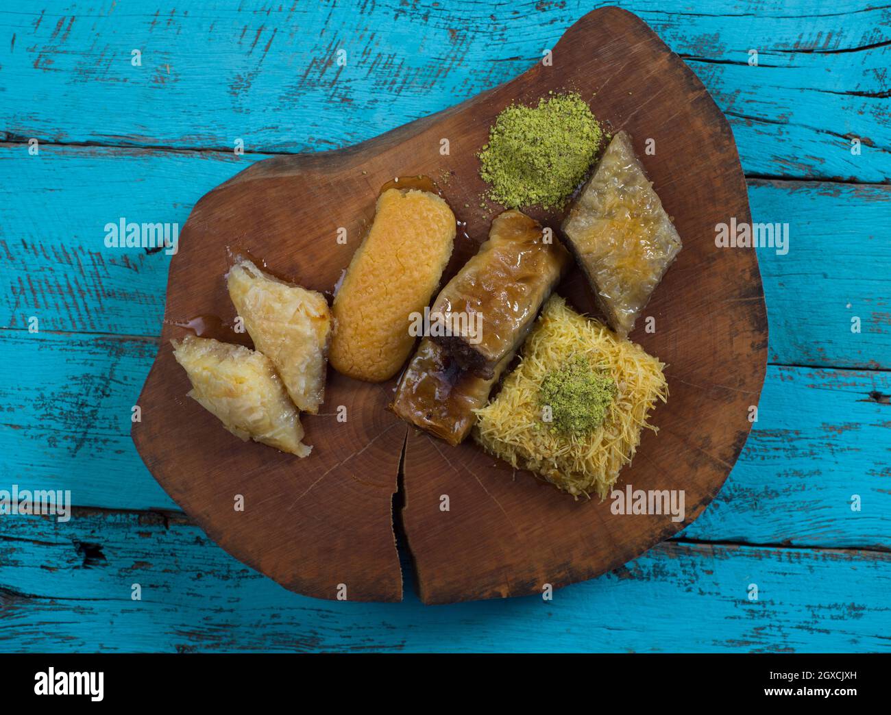 Ramadan Kareem, traditional Turkish middle eastern Iftar sweets Baklava ...
