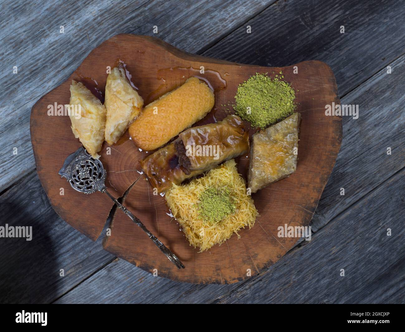 Ramadan Kareem, traditional Turkish middle eastern Iftar sweets Baklava ...