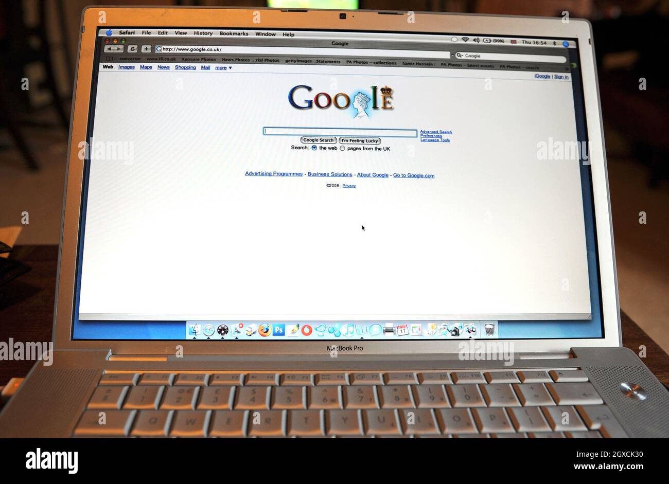 An image of Queen Elizabeth II is incorporated into the Google logo to ...