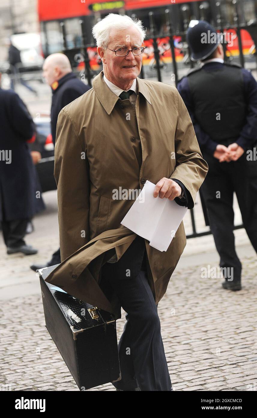 Douglas Hurd arrives for the Commonwealth Day Observance Service at ...