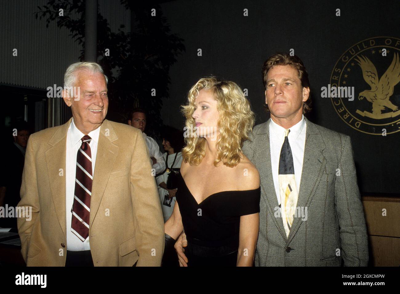 Actress Farrah Fawcett with her father Jim Fawcett, left, and her ...