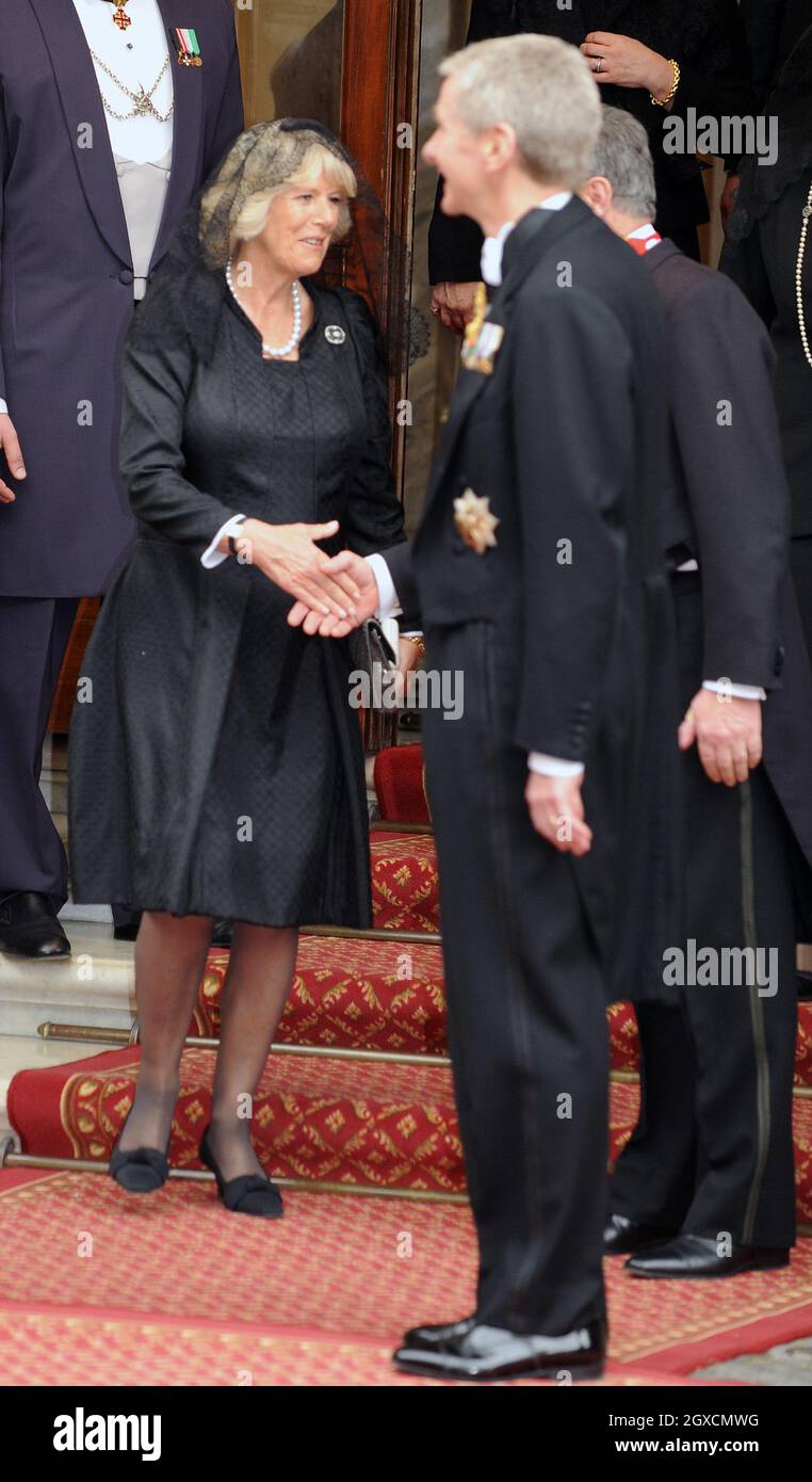 Camilla, Duchess of Cornwall arrives at the Vatican to meet the Pope in ...