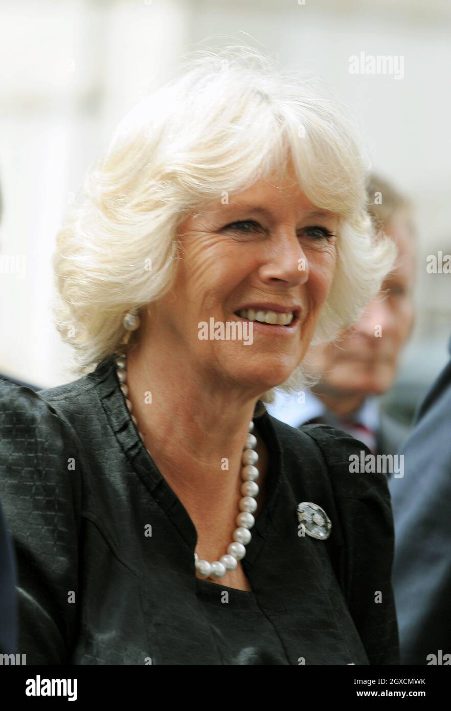 Camilla, Duchess of Cornwall arrives at the Chamber of Deputies in Rome ...