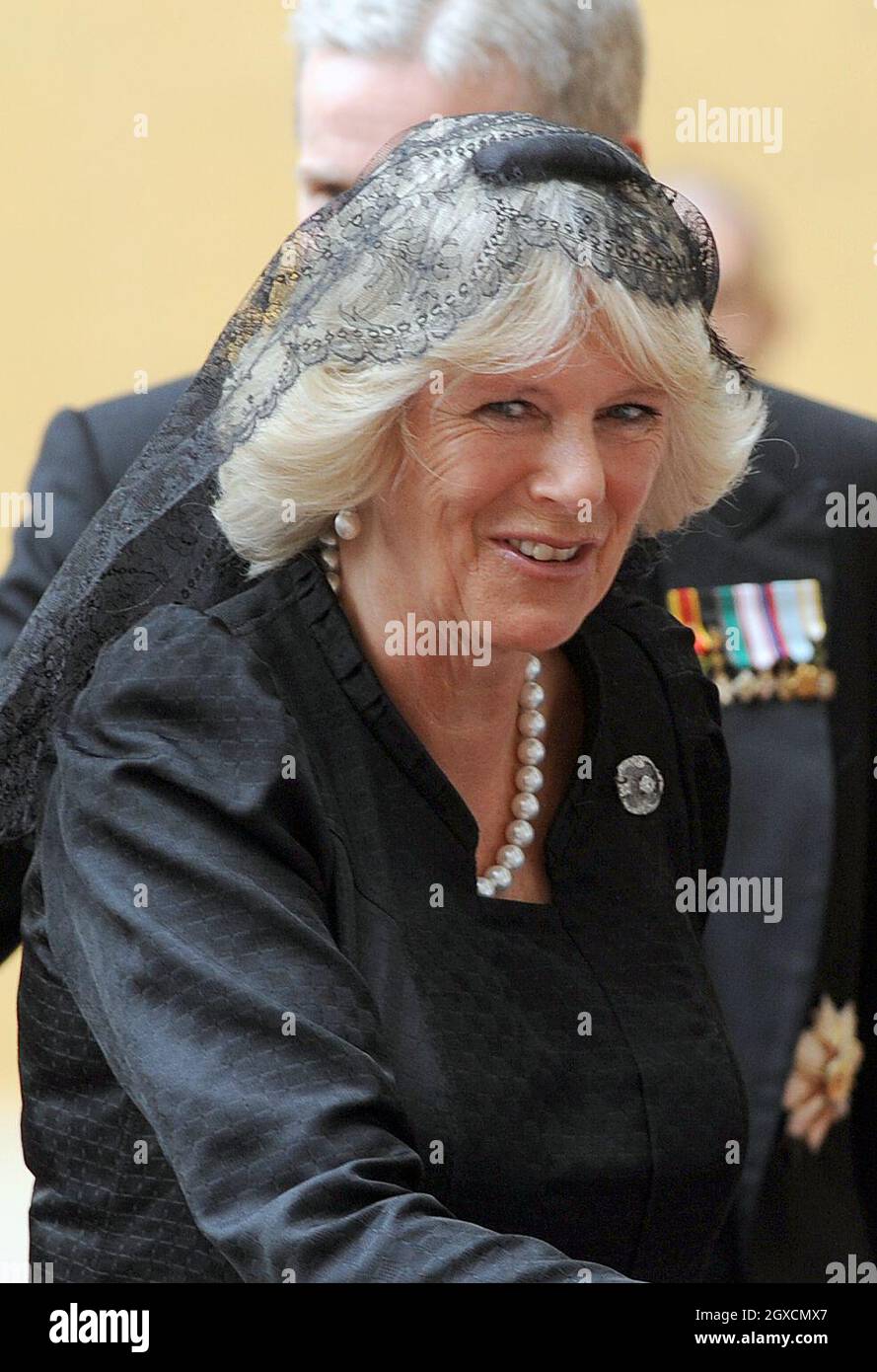 Camilla, Duchess of Cornwall arrives at the Chamber of Deputies in Rome ...