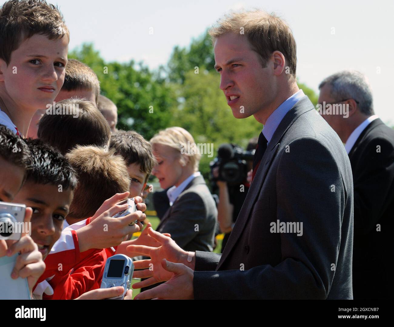 Prince William meets young people during his visit to Kingshurst ...