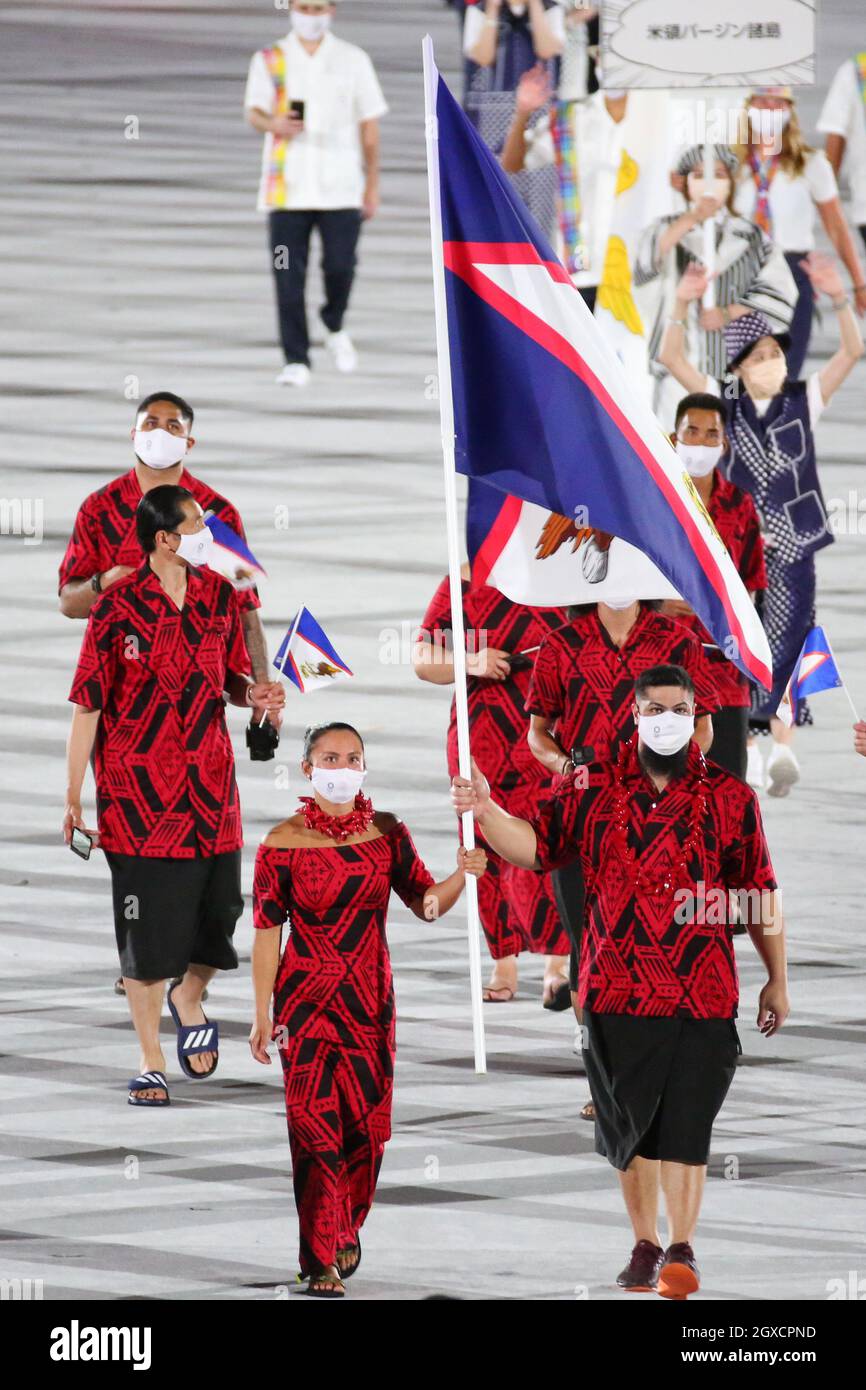 JULY 23rd, 2021 - TOKYO, JAPAN: American Samoa's flag bearers Tilali ... JULY 23rd, 2021 - TOKYO, JAPAN: American Samoa's flag bearers Tilali ...