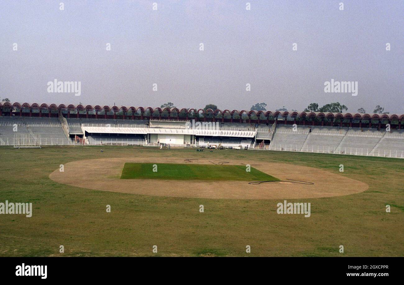 A general view of Gaddafi Stadium in Lahore, Pakistan, during it's ...