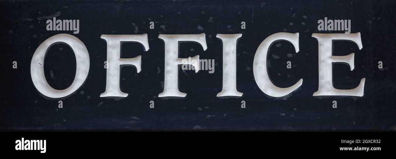 The Office sign Stock Photo - Alamy