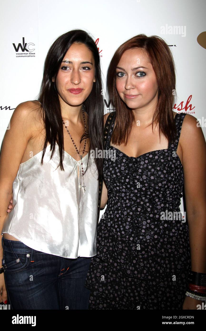 Codi Caraco and Brandy Cyrus at the Primp Clothing party, held at the ...