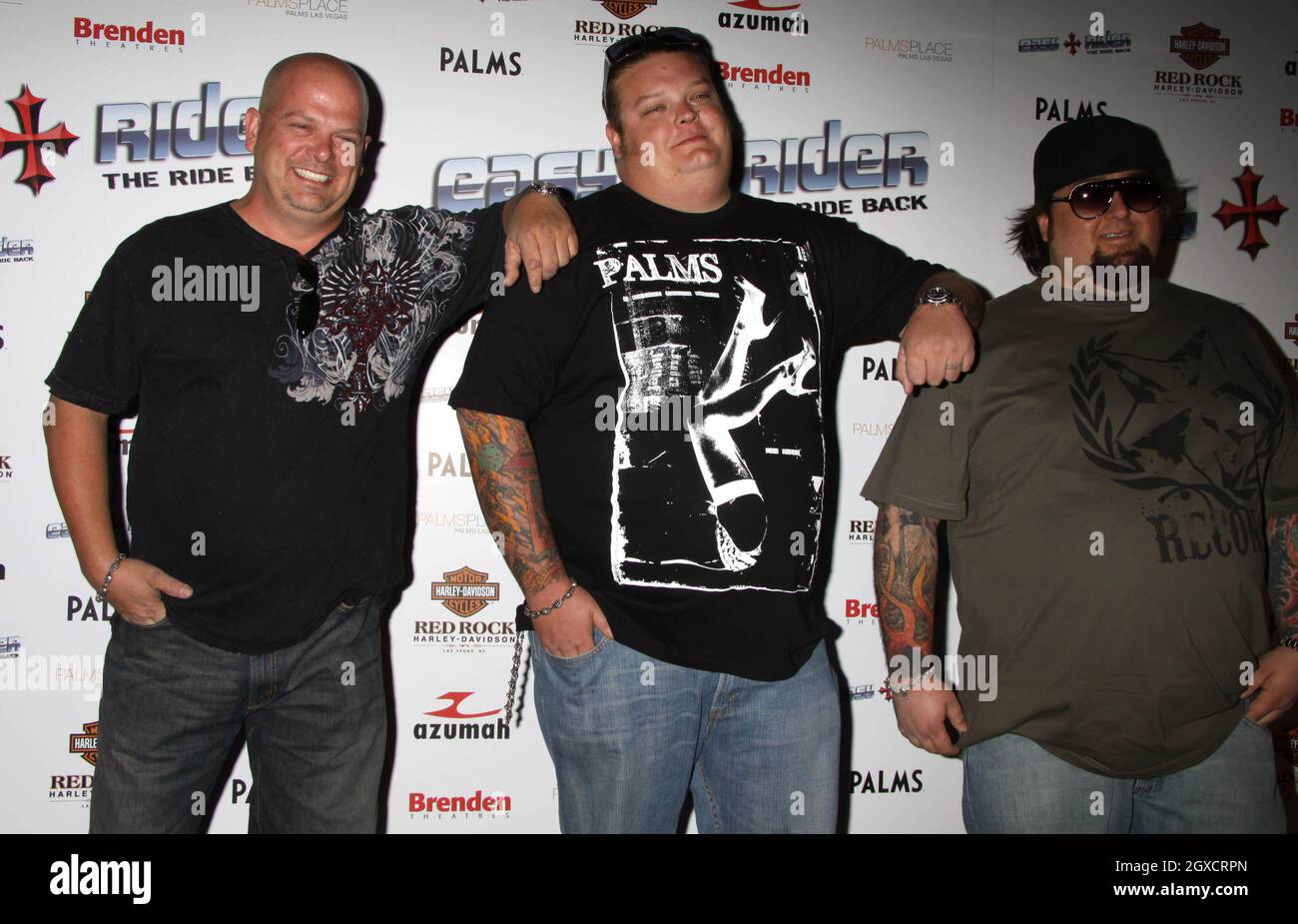Ricky Harrison, Corey Harrison, Chumlee attending Easy Rider: The Ride ...