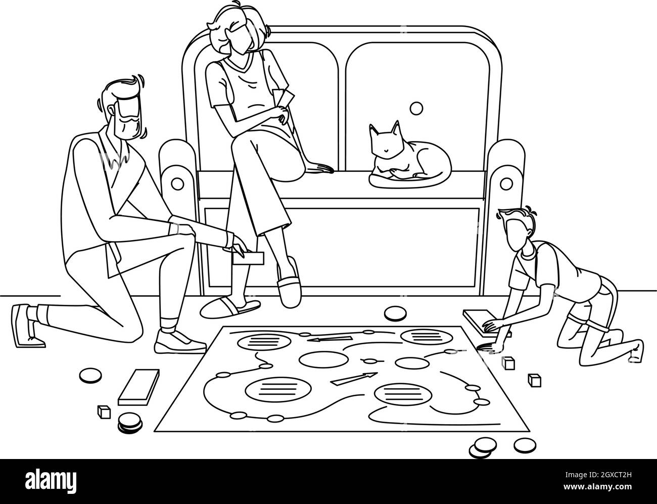 Dice on board game Cut Out Stock Images & Pictures - Alamy