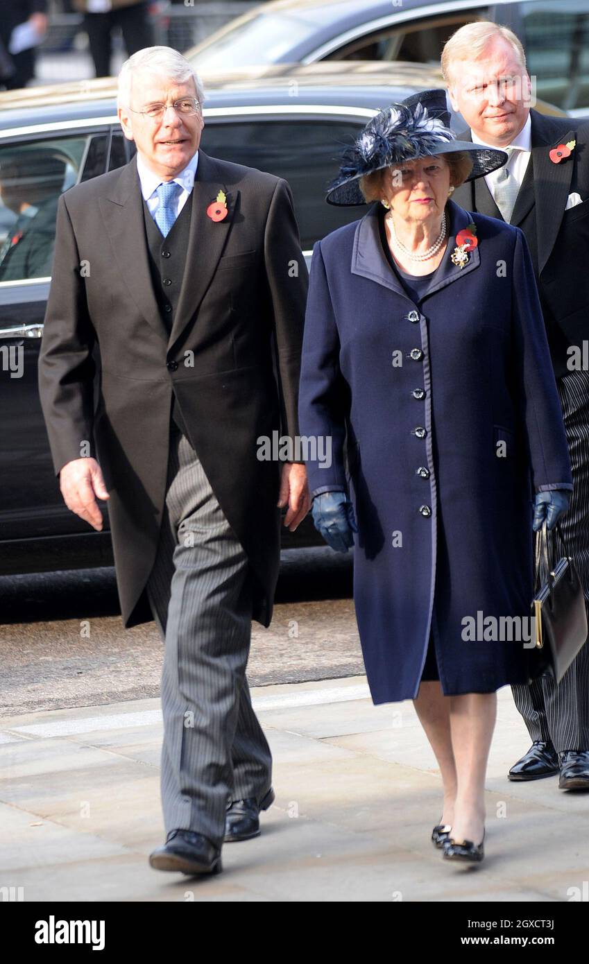 Sir john major and baroness thatcher hi-res stock photography and ...