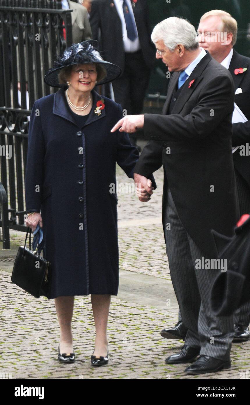 Sir john major and baroness thatcher hi-res stock photography and ...