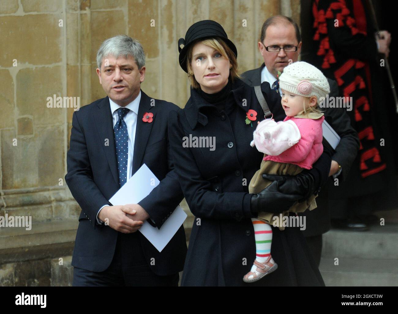 Speaker for the House of Commons John Bercow and his family including ...
