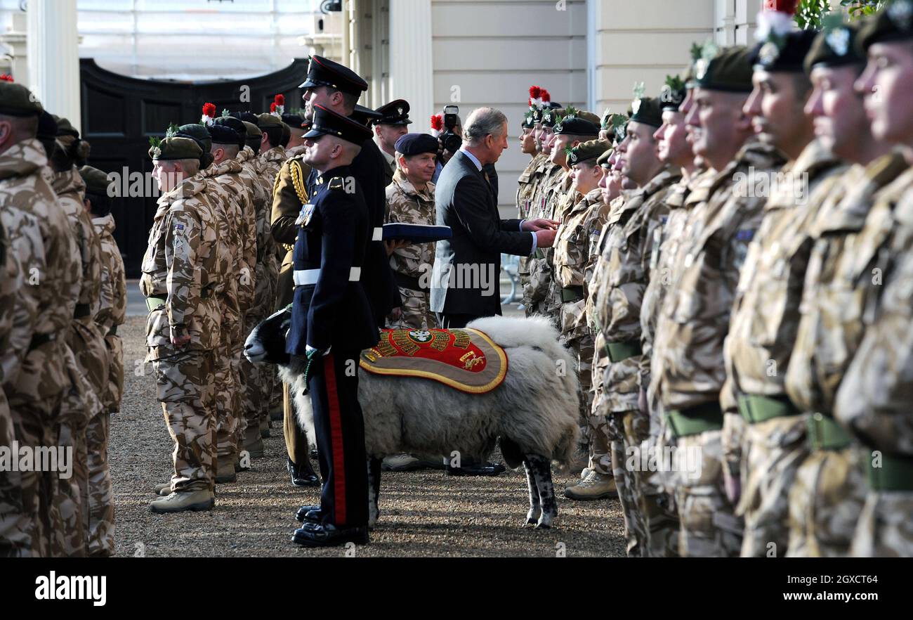 Prince Charles, Prince of Wales presents campaign medals for service in ...