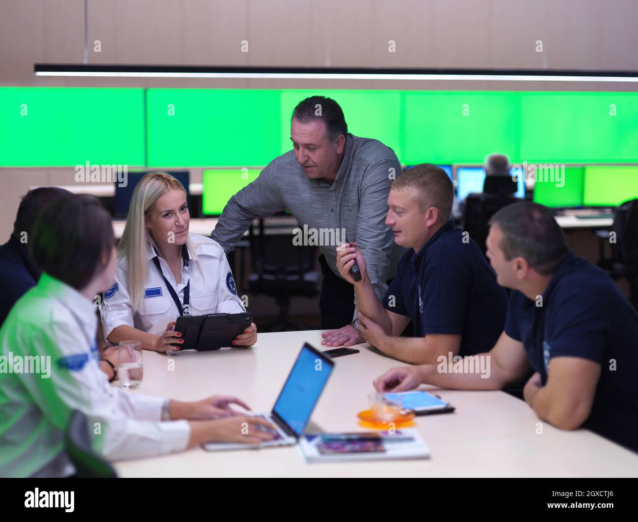 Man Surrounded By Screens High Resolution Stock Photography and Images ...