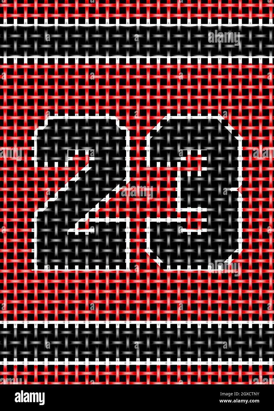Texturized sport Jersey panel Number 23 Red and black Stock Photo - Alamy