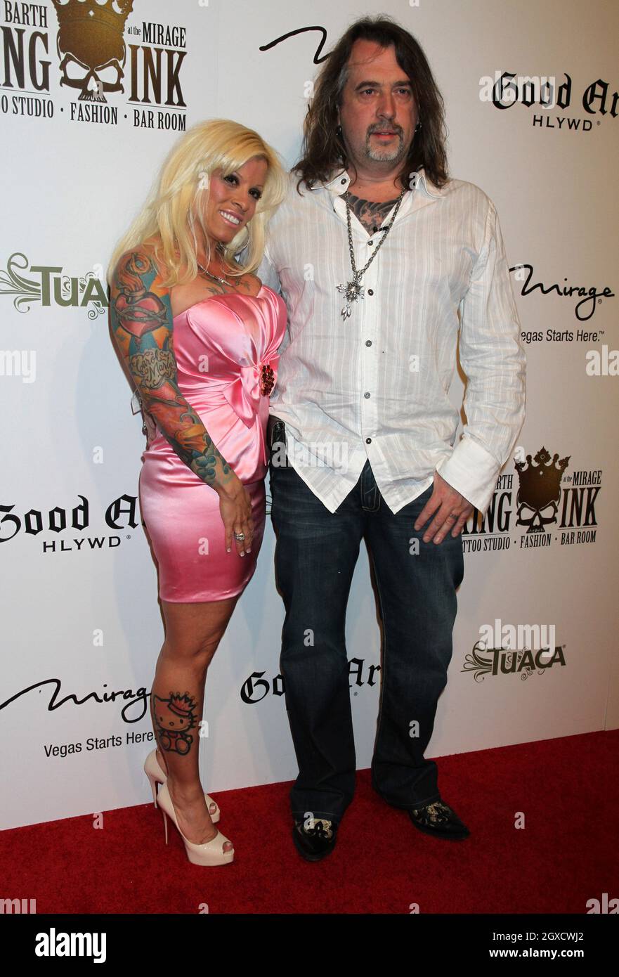 (R-L) Mario Barth and Carol Barth at the "Mario Barth at the Mirage And ...