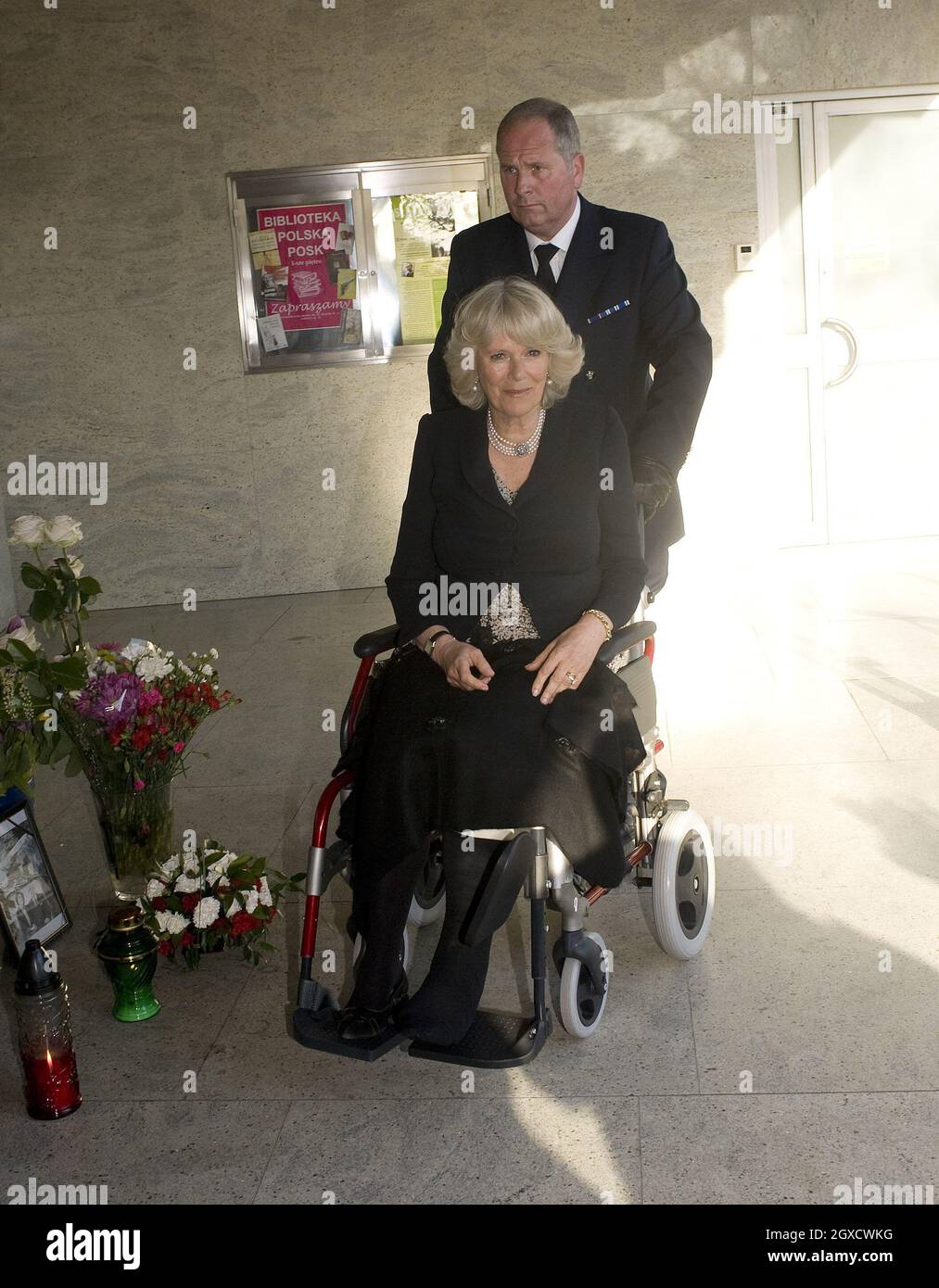 Camilla, Duchess of Cornwall arrives at the Polish Cultural Association ...