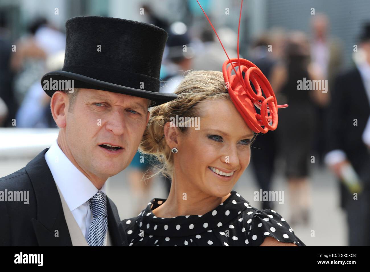 Jeremy Kyle and his wife Carla attend the Investec Derby at Epsom Downs ...