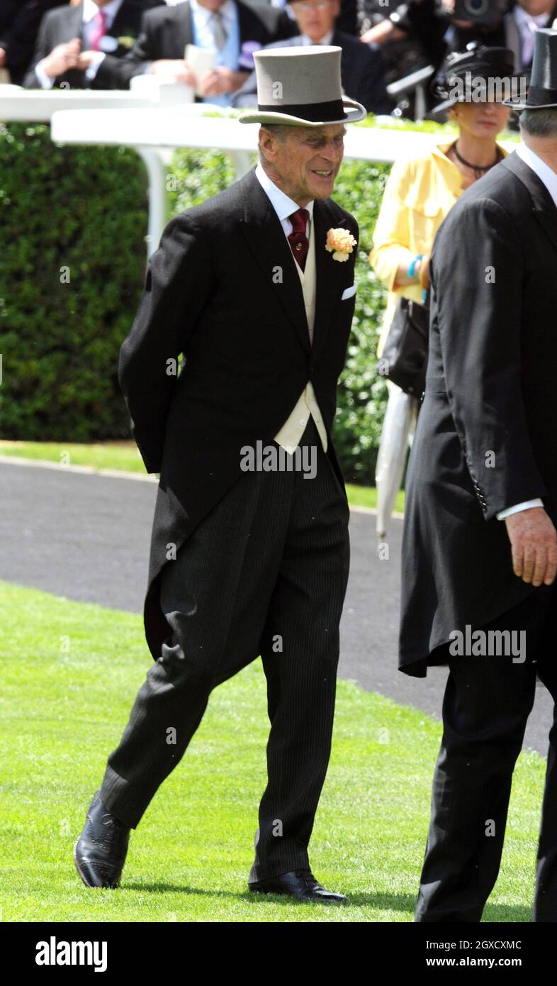 Prince Philip, Duke of Edinburgh on the opening day of Royal Ascot held ...