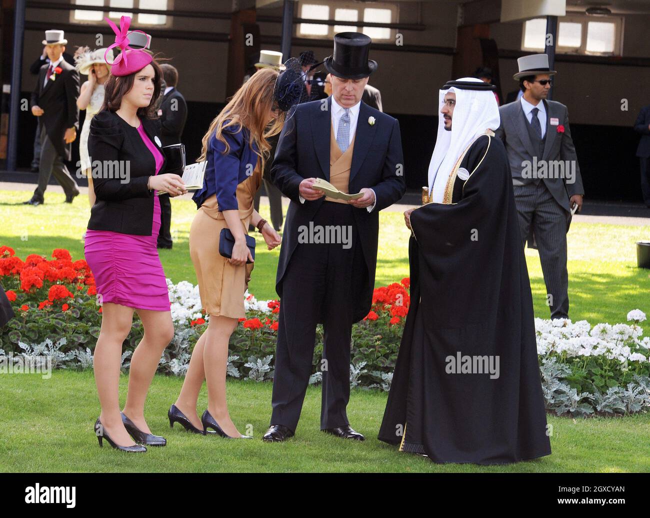 Prince Andrew, Duke of York, Princess Beatrice and Princess Eugenie ...