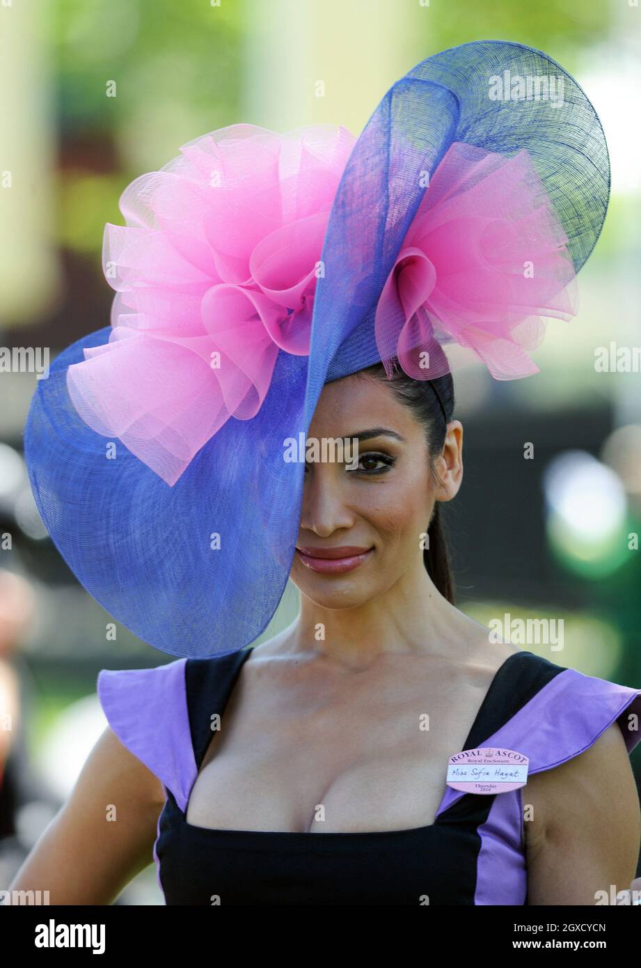 Sofia Hayat attends Ladies Day at Royal Ascot on June 17, 2010 Stock ...