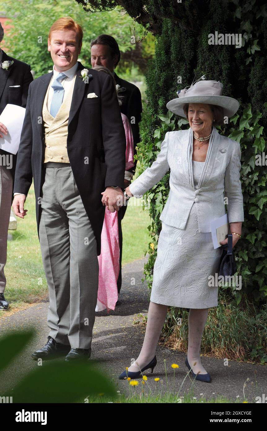 Prince Harry's former Equerry Mark Dyer arrives with his mother to ...