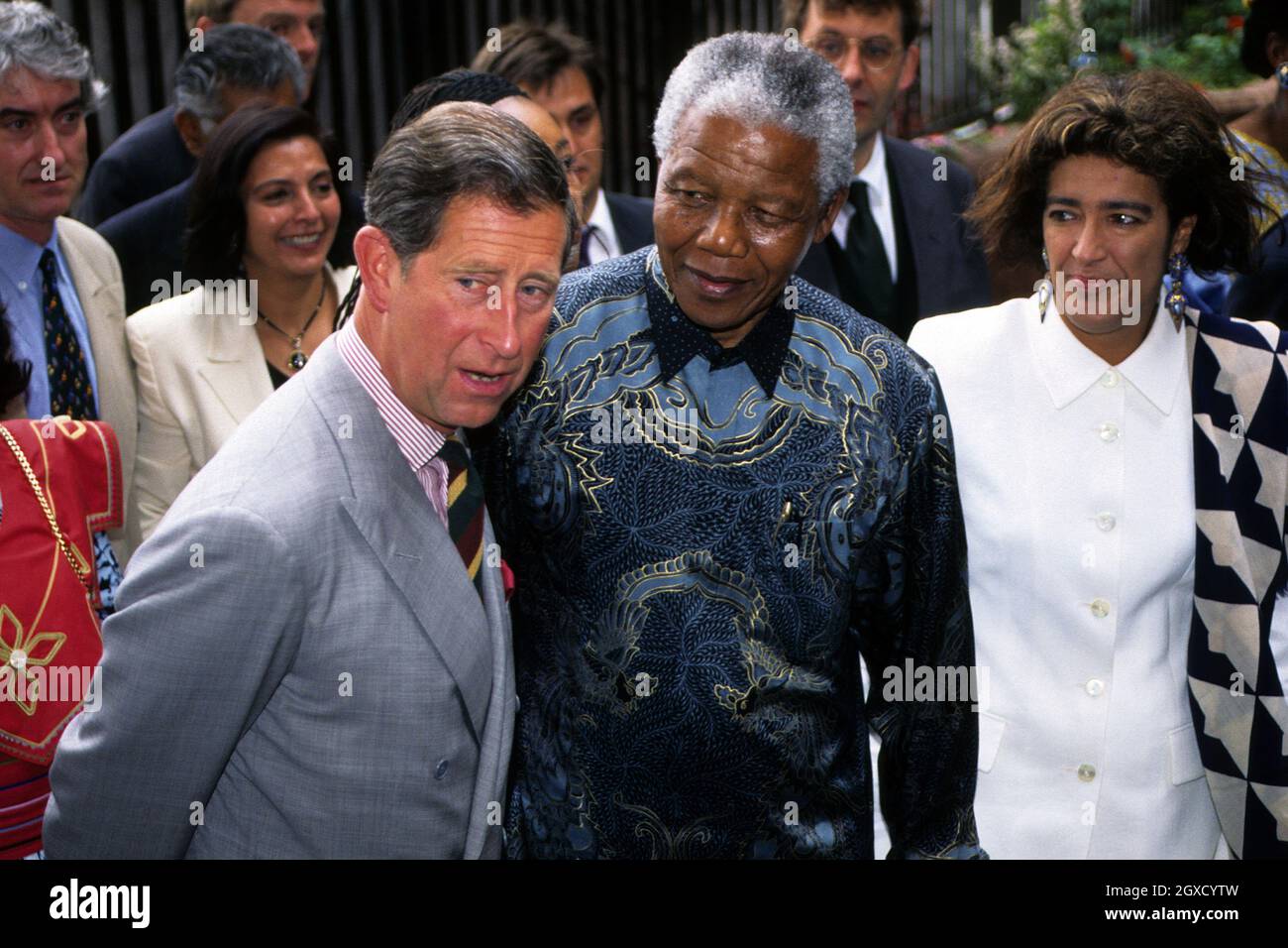 Charles, Prince of Wales accompanies the President of South Africa ...