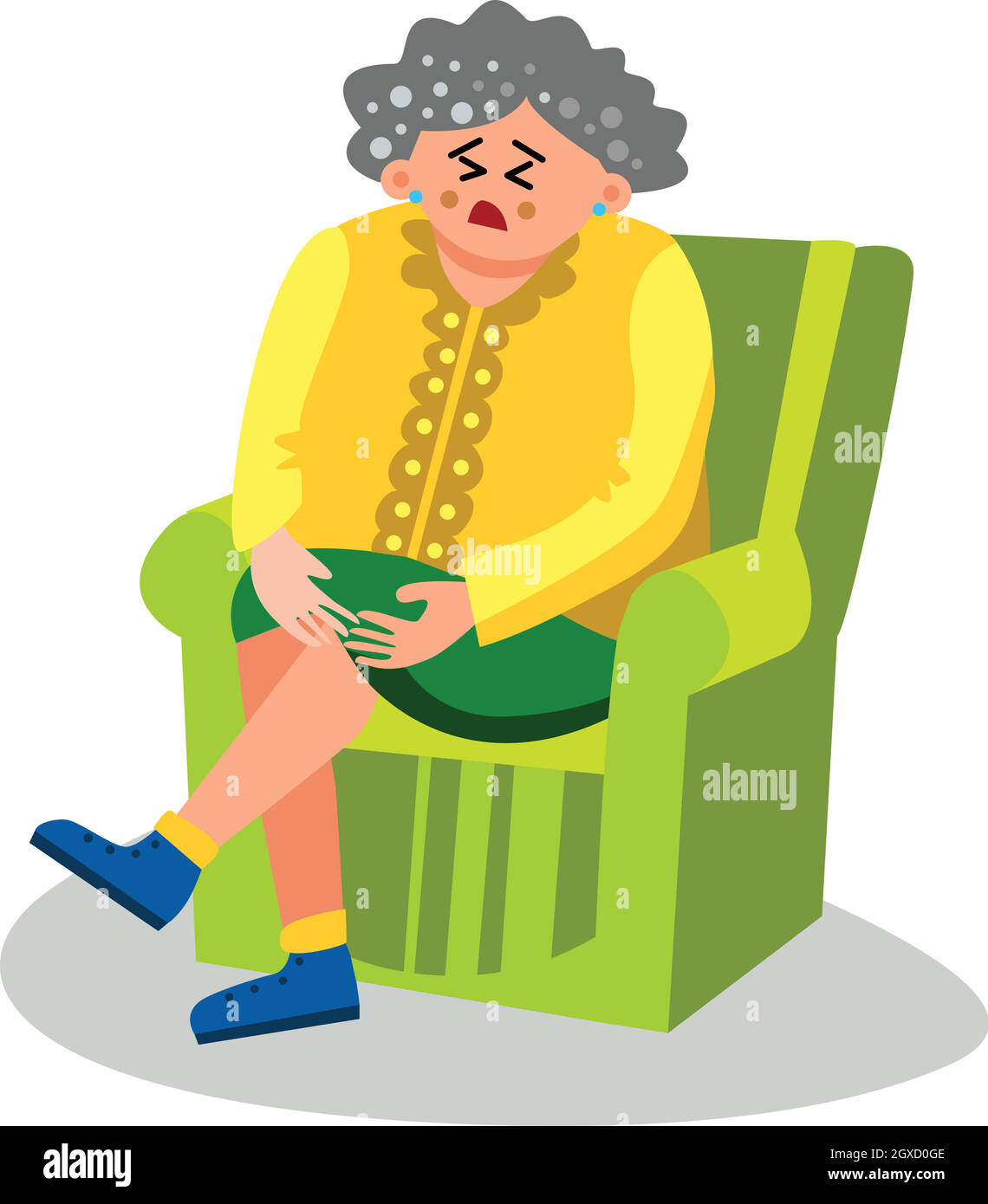Sad sick woman in Stock Vector Images - Alamy