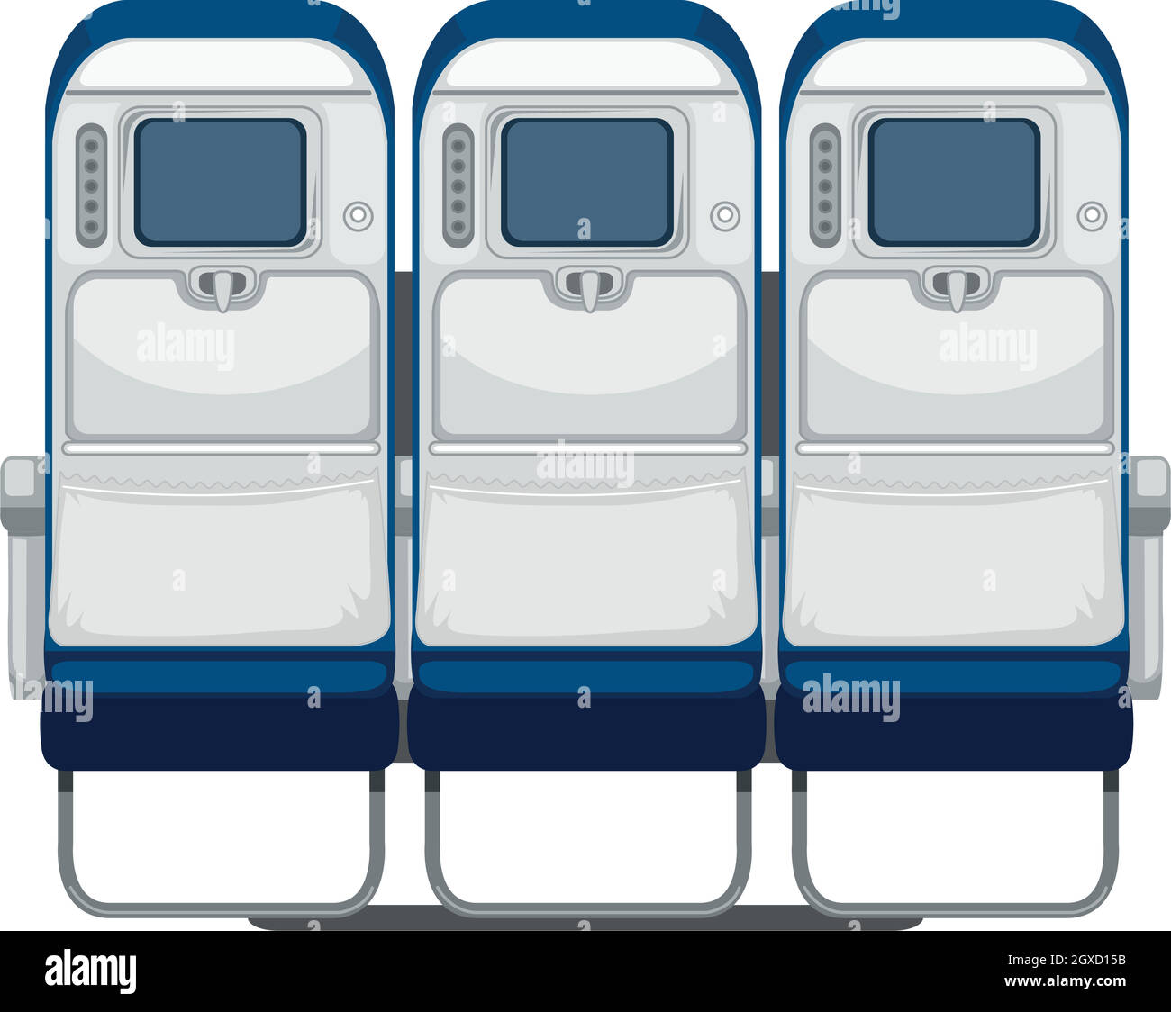 Economy class seat cabin Stock Vector Images - Alamy