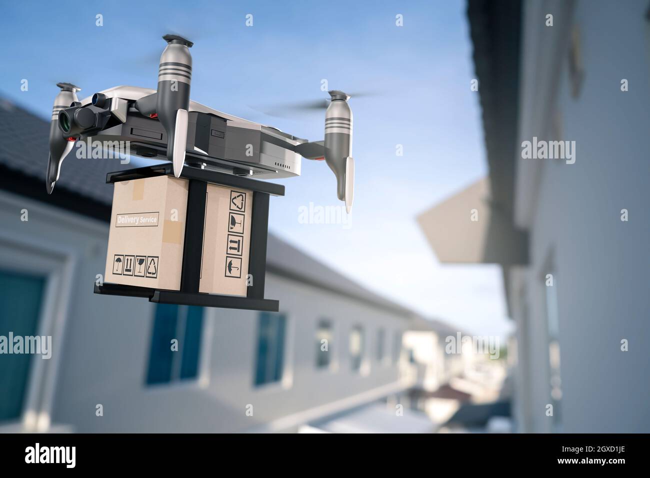 Drone technology engineering device industry flying in industrial ...