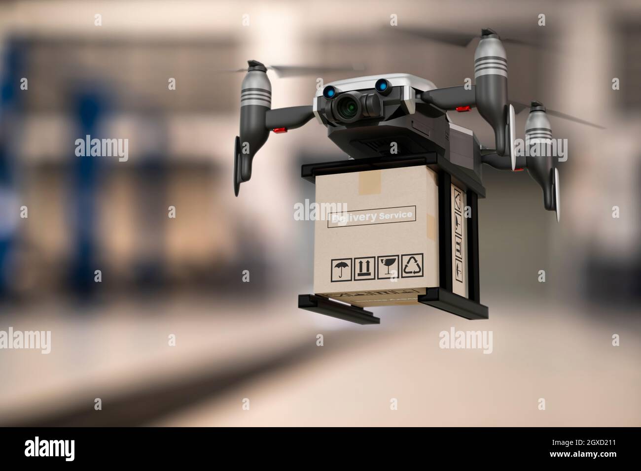 Drone technology engineering device industry flying in industrial ...