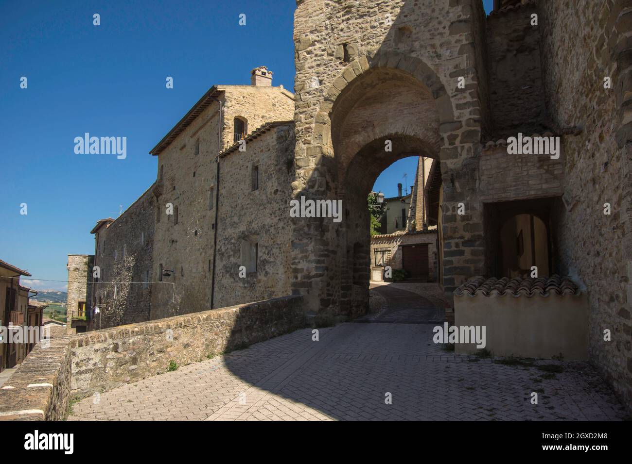 Village, Castle, Castel Ritaldi, Umbria, Italy, Europe Stock Photo - Alamy