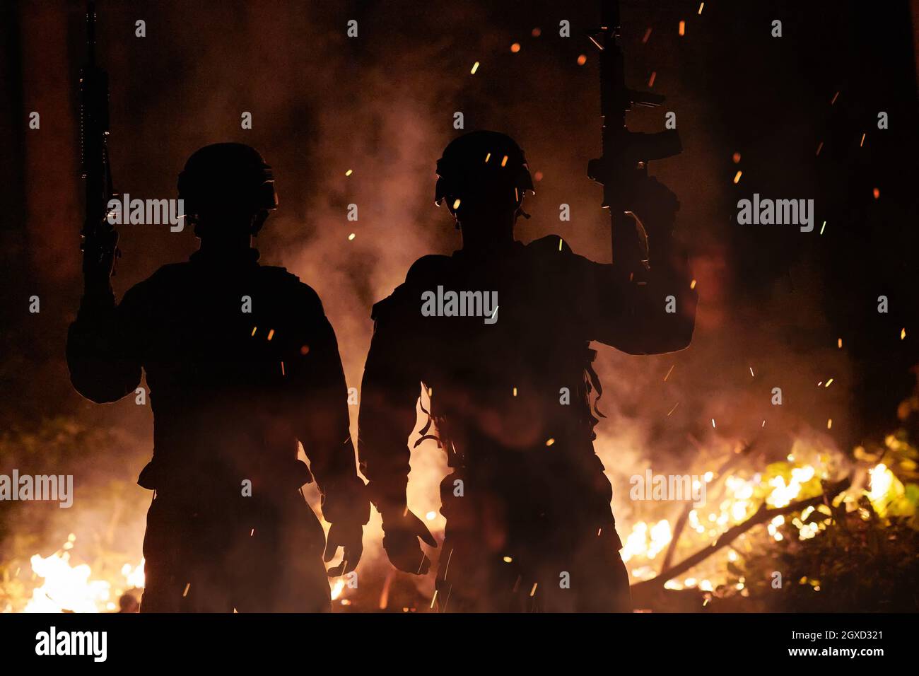 special marines military forces squad soldiers group portrait after ...