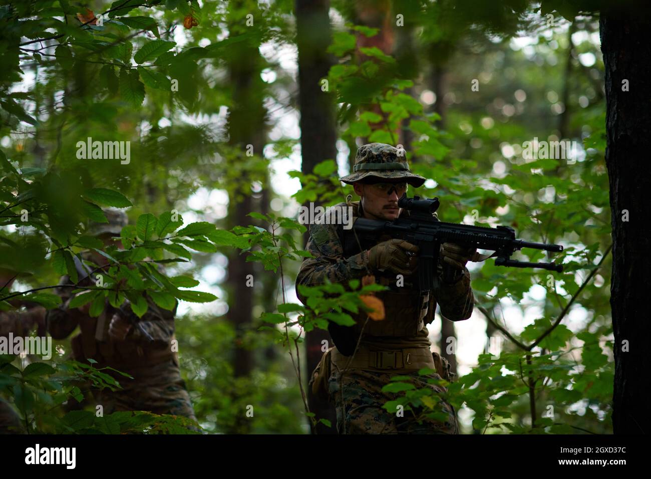 modern warfare soldier in action combat Stock Photo - Alamy