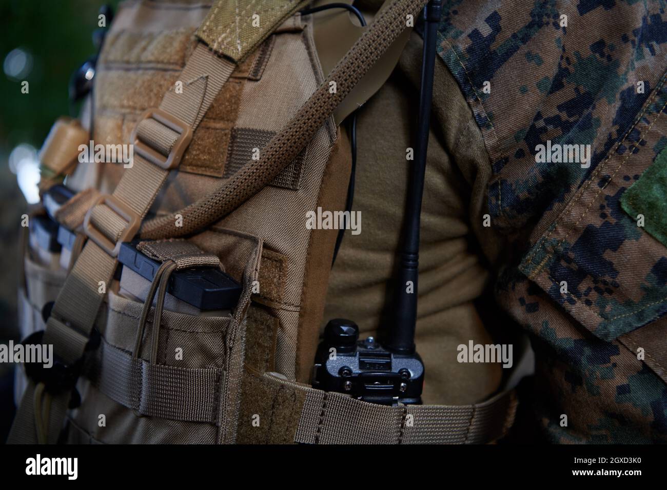 american marine corps special operations soldier preparing tactical and ...