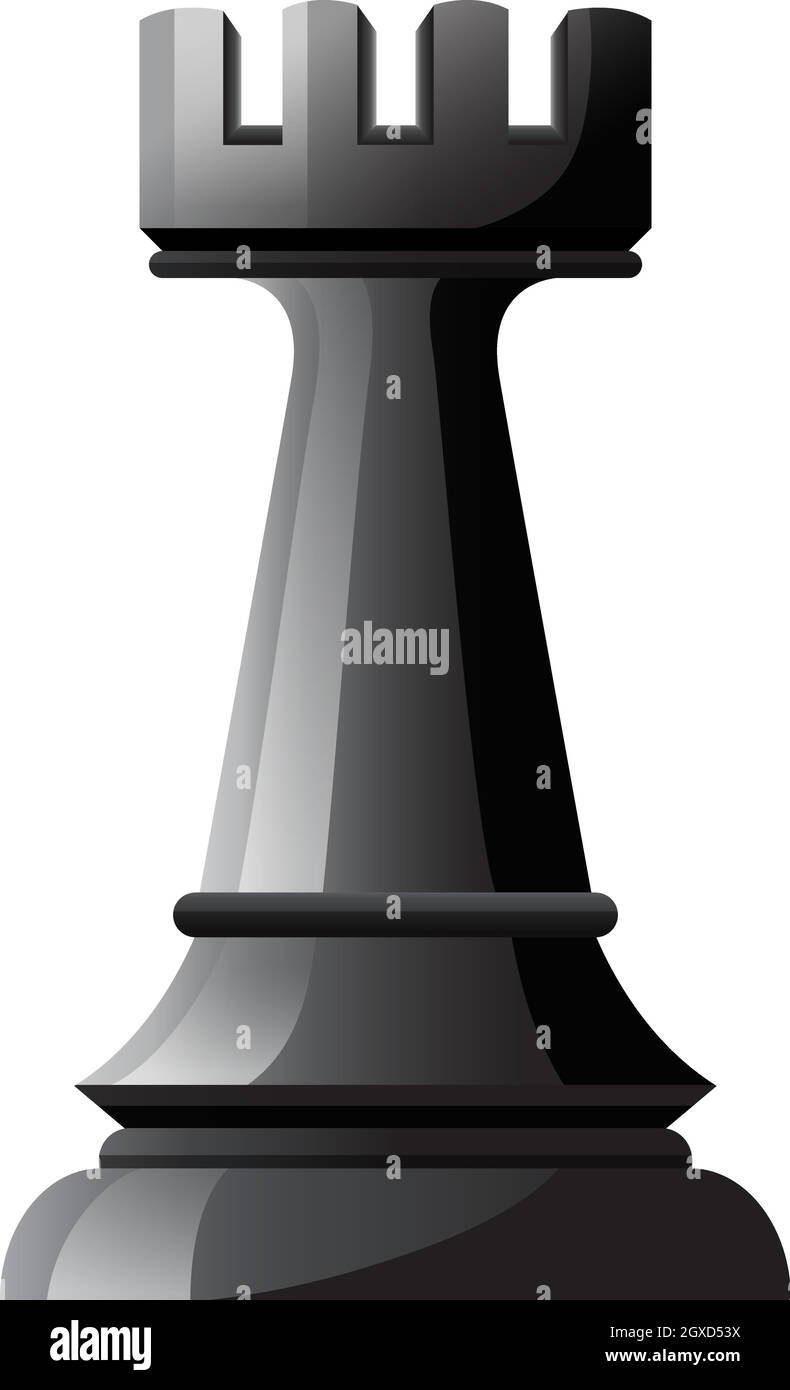 Pawn chess piece cartoon illustration Black and White Stock Photos ...