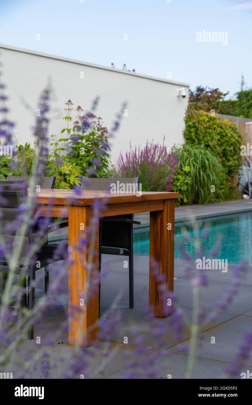 Blur accommodation swimming pool hi-res stock photography and images ...