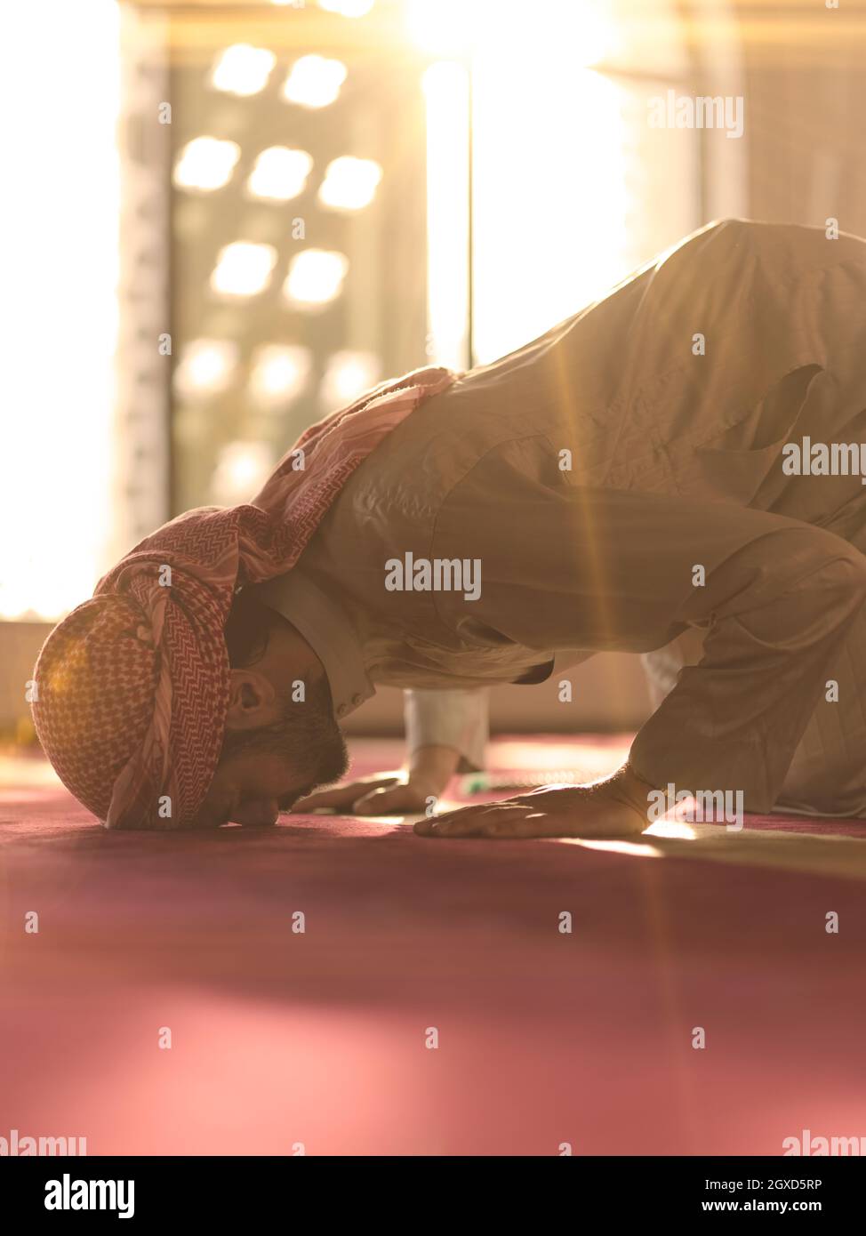 muslim prayer inside the mosque in namaz worship Allah Stock Photo - Alamy