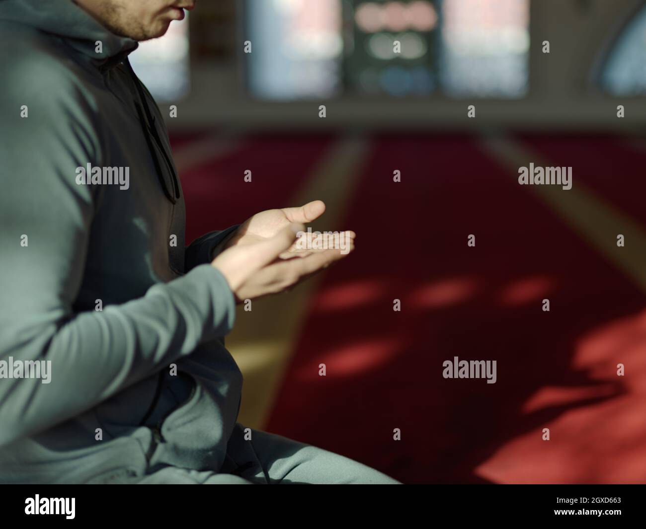 muslim prayer inside the mosque in namaz worship Allah Stock Photo - Alamy