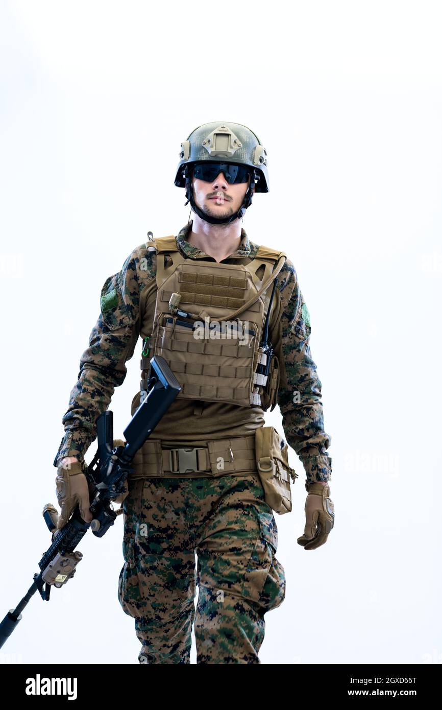 american marine corps special operations modern warfare soldier with ...