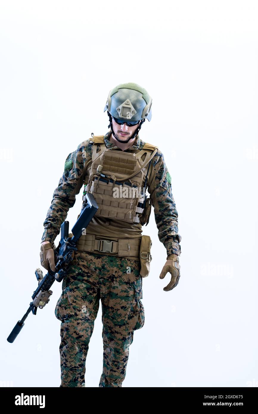 american marine corps special operations modern warfare soldier with ...