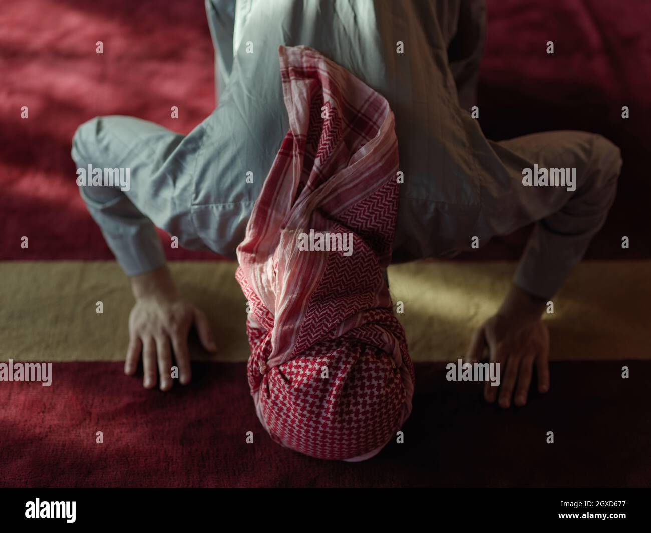 muslim prayer inside the mosque in namaz worship Allah Stock Photo - Alamy