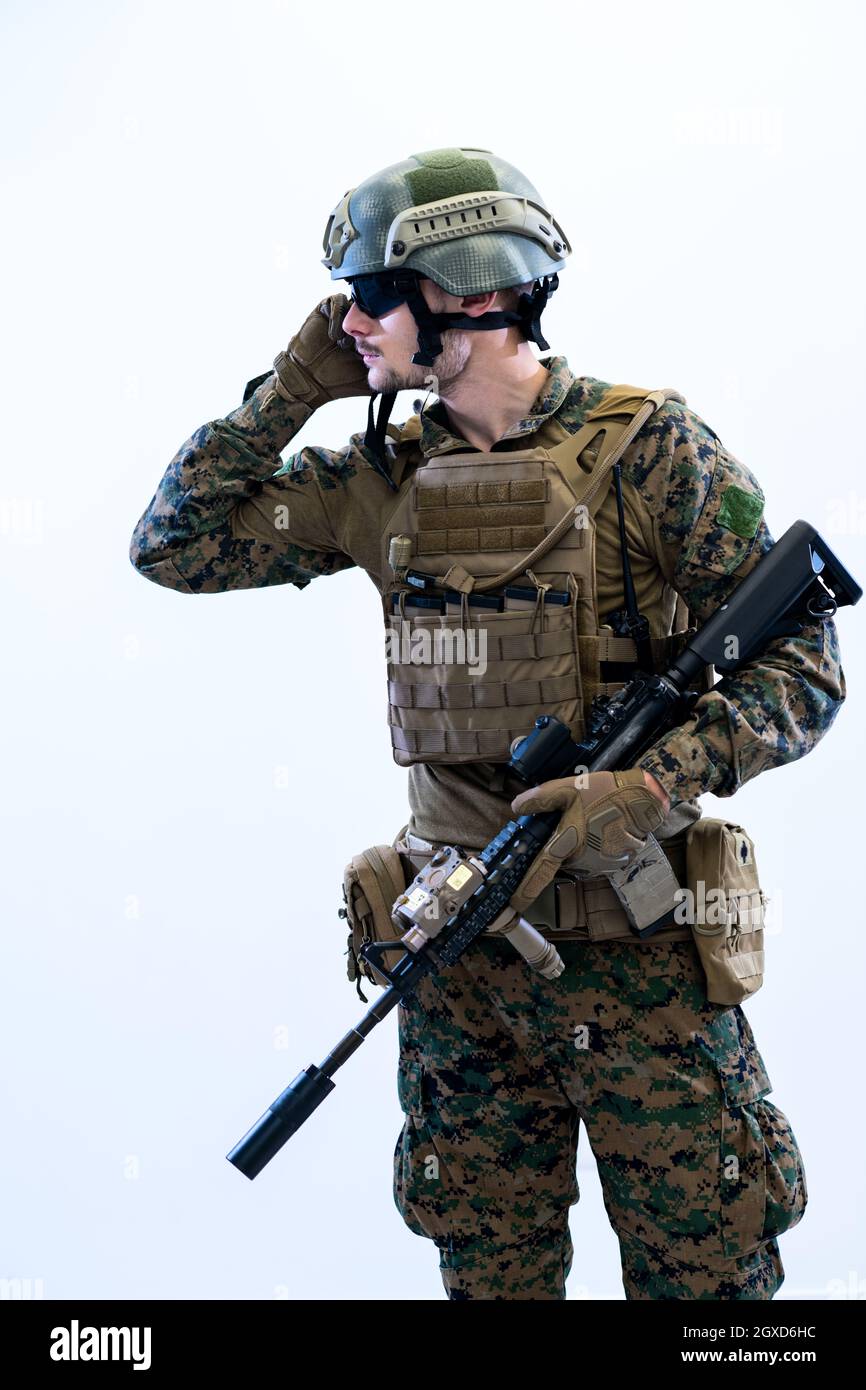 american marine corps special operations modern warfare soldier with ...
