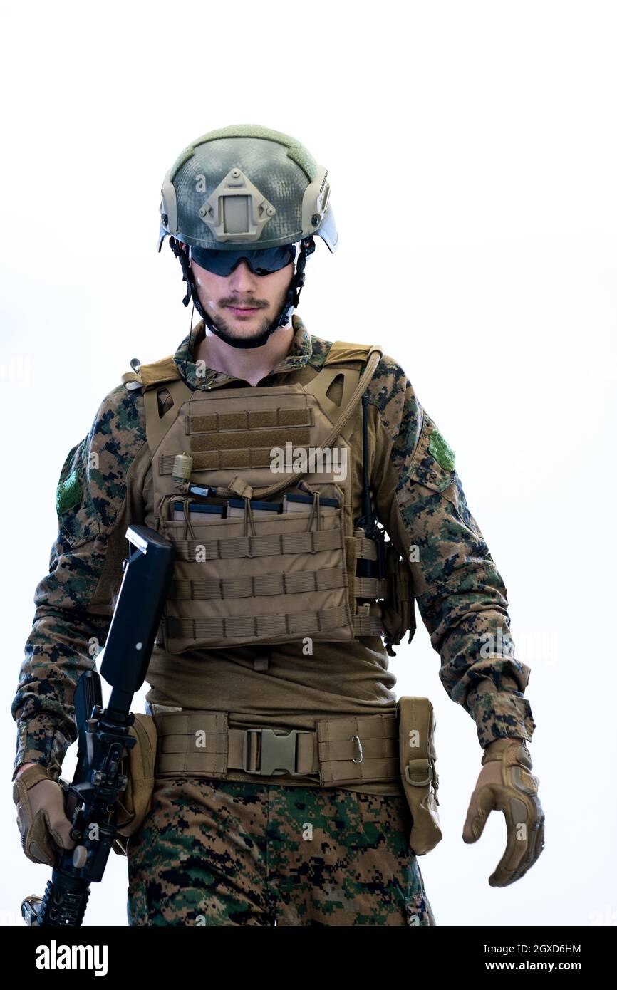 american marine corps special operations modern warfare soldier with ...